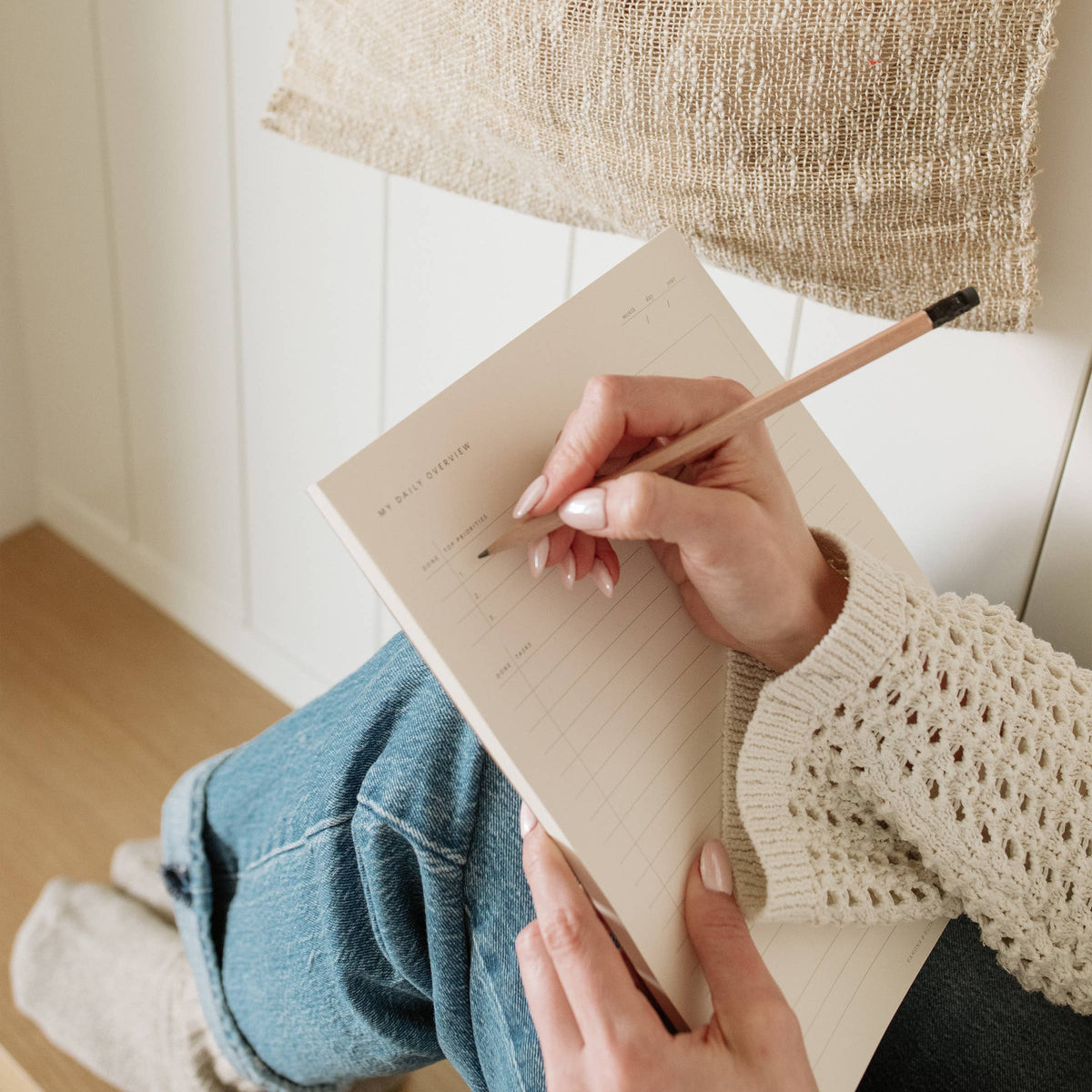 Daily Overview Notepad – Cloth + Cabin
