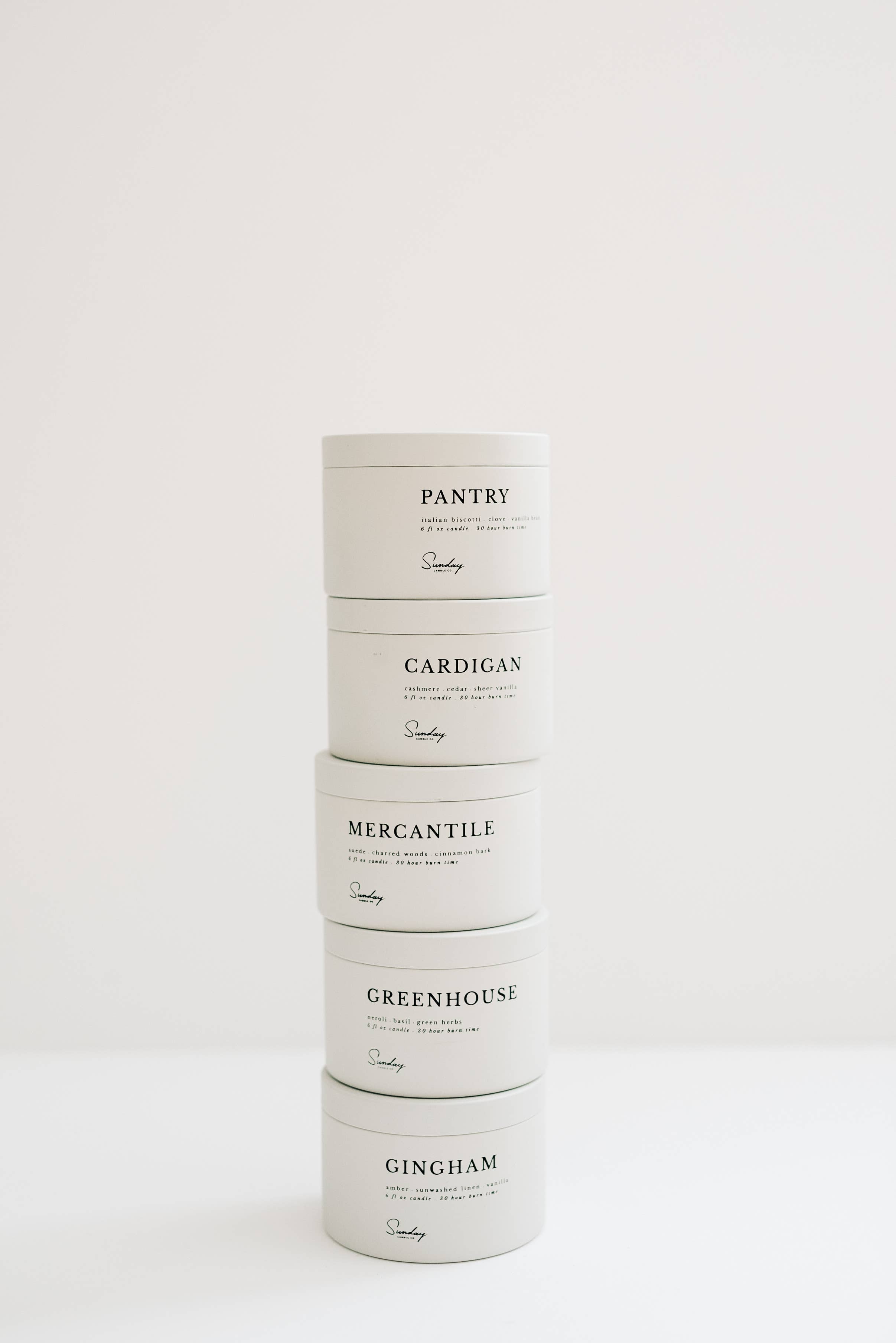 Cardigan Luxe Tin Candle – Cloth + Cabin